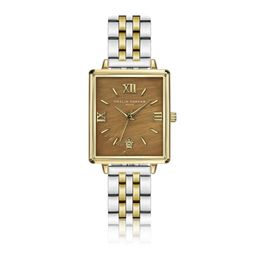 Quarzuhr AMELIA PARKER "AF4-B294S", gold, silber, Armbanduhren, Damen, Quarzuhr