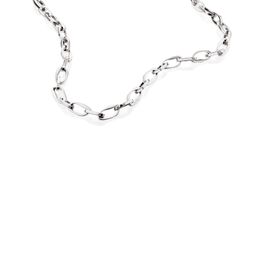 Gliederkette Calvin Klein "HARMONIOUS CONNECTION", edelstahlfarben, Halsketten, Damen, Edelstahl, L: 40,5 B: 6mm, Gliederkette, B:6mm