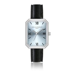 Quarzuhr AMELIA PARKER "AG8-S014S", schwarz, Armbanduhren, Damen, Quarzuhr