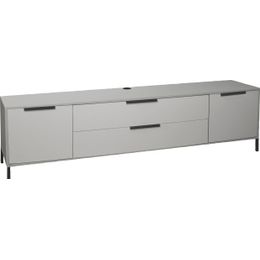 M&auml;usbacher Sideboard M&Auml;USBACHER "Bonnie", grau (kreidegrau matt lack), B:216cm H:70cm T:45cm, Sideboards, Sideboard, Sideboard mit Quadratgestell