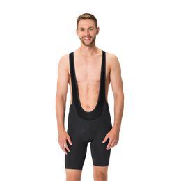 Fahrradhose Vaude "MEN'S ACTIVE BIB PANTS", Herren, Gr. S, N-Gr, schwarz (schwarz uni), Web, Obermaterial: 74% Polyester, 26% Elasthan, unifarben, k&ouml;rpernah, Hosen Fahrradhose, f&uuml;r Radsport entwickelt, mit Rei&szlig;verschluss, elastisches Material