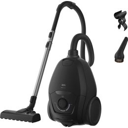 AEG Bodenstaubsauger "VX83-2EBR", ebony schwarz, B:30cm H:23,7cm T:43,9cm, Bodenstaubsauger, Leise 64 dB & kraftvolle Reinigung mit HEPA auf Hart‑ & Teppichb&ouml;den