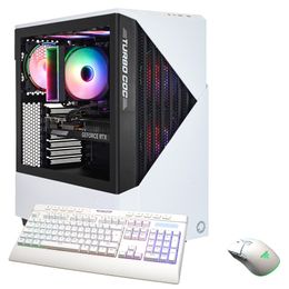 GAMEMAX Gaming-PC "Horizon 7727 AMD Ryzen 5 7500F RTX 5060Ti 32GB DDR5 1TB SSD", schwarz (wei&szlig;, schwarz), Microsoft Windows 11 Home (64 Bit), 32 GB RAM 1.000 GB SSD, Desktop-PCs, Windows 11, DDR5 RAM