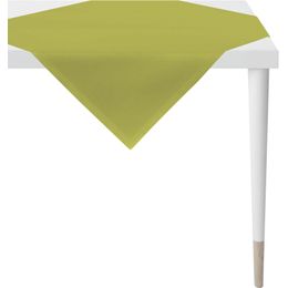 Mitteldecke Apelt "3900 Uni / OUTDOOR, Sommerdeko, Sommer", gr&uuml;n (hellgr&uuml;n), B:85cm L:85cm, Polyacryl, Tischdecken, Mitteldecke, mit Fleckschutz