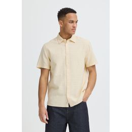 Kurzarmhemd Blend "BHAurel", Herren, Gr. 3XL, US-Gr&ouml;&szlig;en, bleached sand, Web, 100% Baumwolle, gemustert, Basic, Basic normal, ohne Ausschnitt, gerader Abschluss, Hemden, Sch&ouml;nes Kurzarmhemd mit mit feiner Crinkle-Struktur