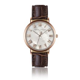Quarzuhr AMELIA PARKER "AB8-S088R", braun (braun croco), Armbanduhren, Damen, Quarzuhr