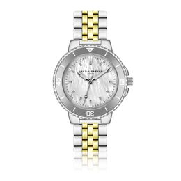 Quarzuhr AMELIA PARKER "AH4-B278S", gold, silber, Armbanduhren, Damen, Quarzuhr
