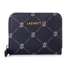 Geldb&ouml;rse LAZAROTTI "Palermo Geldb&ouml;rse 11 cm", Damen, blau, Kunstleder, Kleinlederwaren