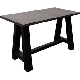 M&auml;usbacher Bartisch M&Auml;USBACHER, schwarz (schwarzstahl, graphitfarben, schwarzstahl), B:160cm H:105cm T:70cm, Tische, Bartisch, Gestell in A-Form (Breite 120, 140 oder 160 cm)