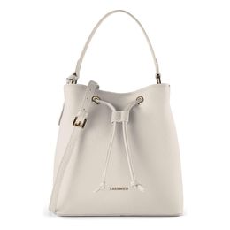 Beuteltasche LAZAROTTI "Bologna Leather Crossbody Beuteltasche Leder 25 cm", Damen, beige, Leder, Taschen Beuteltasche