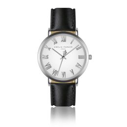 Quarzuhr AMELIA PARKER "AB7-S018S", schwarz, Armbanduhren, Damen, Quarzuhr