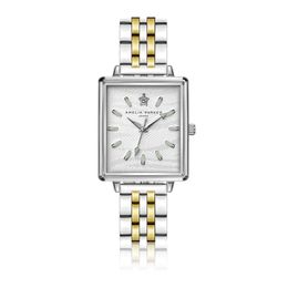 Quarzuhr AMELIA PARKER "AF9-B294S", gold, silber, Armbanduhren, Damen, Quarzuhr
