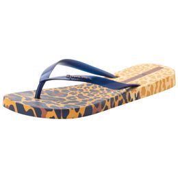 Zehentrenner Ipanema "Ipanema ANIMAL PRINT VI FEM", Damen, Gr. 37, gelb (gelb, pearly blau), Synthetik, Schuhe Zehentrenner