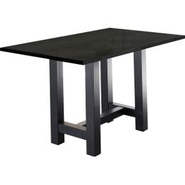 M&auml;usbacher Bartisch M&Auml;USBACHER, schwarz (schwarzstahl, schwarzstahlfarben, schwarzstahl), B:160cm H:105cm T:70cm, Tische, Bartisch, Gestell in U-Form (Breite 120, 140 oder 160 cm)