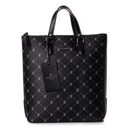 Rucksack LAZAROTTI "Palermo Rucksack 31 cm", Herren, schwarz, Lederimitat, Rucks&auml;cke Rucksack