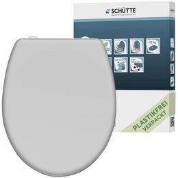 Sch&uuml;tte WC-Sitz SCH&Uuml;TTE, grau, B:375cm L:450cm, Duroplast, WC-Sitze, mit Absenkautomatik und Schnellverschlusstechnik