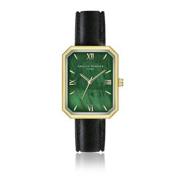 Quarzuhr AMELIA PARKER "AG9-S014G", schwarz, Armbanduhren, Damen, Quarzuhr