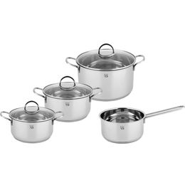 Topf-Set CS KOCH-SYSTEME "Trier", silber (edelstahlfarben), T&ouml;pfe, Induktion