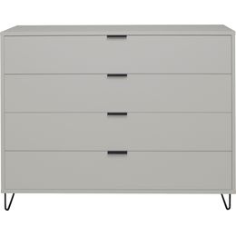 M&auml;usbacher Kommode M&Auml;USBACHER "Bonnie", grau (kreidegrau matt), B:119cm H:100cm T:45cm, Holzwerkstoff, Sideboards, Kommode, Kommode mit Drahtgestell