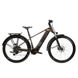 E-Bike KROSS "Influx Hybrid SUV 1.0 22,8Ah/820Wh 29 Zoll nraum 9 G&auml;nge 2026" Gr. 46, braun, schwarz, Elektrofahrr&auml;der, 46cm, 29 Zoll (73,66cm)