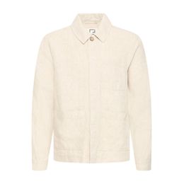 Hemdjacke Casual Friday "Hemdjacke CFEvensen Linen Mix", Herren, Gr. L, beige (plaza taupe melange), Obermaterial: 100% Leinen LI., Jacken