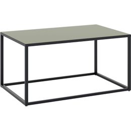 Couchtisch "Reno", graphit schwarz, glas olivgr&uuml;n glanz, graphit schwarz, glas olivgr&uuml;n glanz, B:100cm H:45cm T:60cm, SET ONE BY Musterring, Tische, Couchtisch, Ma&szlig;e (BxHxT in cm) 100 x 45 x 60