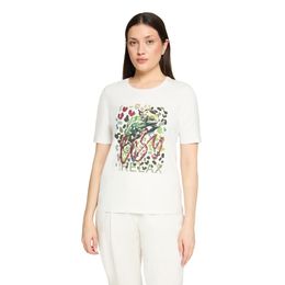 Kurzarmshirt Betty Barclay "Damen mit Aufdruck", Damen, Gr. 36, patch cream, gr&uuml;n, Jersey, Obermaterial: 95% Baumwolle, 05% Elasthan, tailliert normal, Rundhals, Shirts