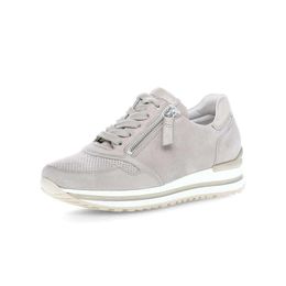 Sneaker Gabor "Sneaker low", Damen, Gr. 37,5, grau, Schuhe Sneaker