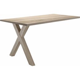 M&auml;usbacher Anbautisch M&Auml;USBACHER "Mio", braun (eichefarben, eichefarben), B:160cm H:75cm T:70cm, Holzwerkstoff, Ansatztischplatten, Esstischplatte Esstisch-Zubeh&ouml;r Tischplatte