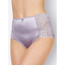 w&auml;schepur Taillenslip W&Auml;SCHEPUR, Damen, Gr. 36/38, 2 Stk., lila (flieder), 77% Polyamid, 13% Elasthan, 10% Baumwolle, Unterhosen Taillenslip