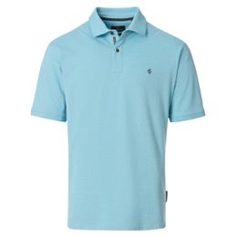 Poloshirt Casamoda "Casamoda Polo-Shirt uni", Herren, Gr. L, hellt&uuml;rkis, 95% Baumwolle, 5% Elasthan, Shirts