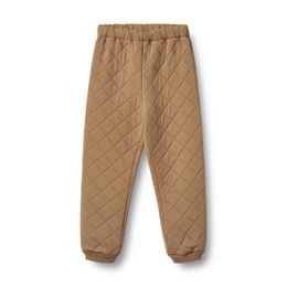 Stoffhose Wheat "Wheat Thermo Pants Alex", M&auml;dchen, Gr. 116, Normalgr&ouml;&szlig;en, hazel, 100% Polyester (Recycelt), unifarben, normal, Hosen Stoffhose