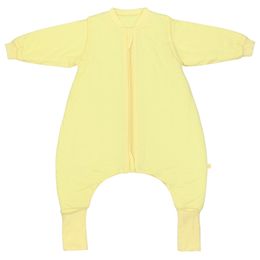 Babyschlafsack SCHLUMMERSACK "Schlafsack mit F&uuml;&szlig;en 2.5 Tog" Gr. 80, gelb, Schlafs&auml;cke, Baby, L: 80cm, Obermaterial: 100% Baumwolle CO., L:80cm