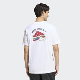 T-Shirt adidas Sportswear "M CHEESECAKE T", Herren, Gr. L, wei&szlig;, Obermaterial: 100% Baumwolle, Shirts T-Shirt