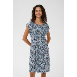 Sommerkleid Saint Tropez "GislaSZ Dress", Damen, Gr. M, N-Gr, nightsky brushed blooms, Web, Obermaterial: 100% Viskose, gemustert, kurz, Rundhals, Kleider Sommerkleid
