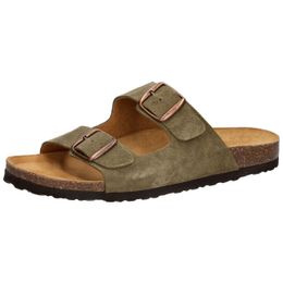Pantoffel Lico "Pantolette Alvaro", Herren, Gr. 38, gr&uuml;n, Leder, Schuhe