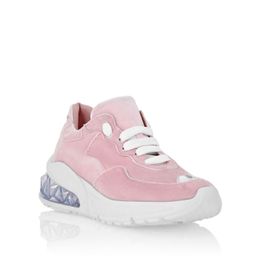 Laufschuh Philipp Plein "L&auml;ufer Sneaker", Damen, Gr. 36, Normalschaft, 03, rose, pink, Schuhe Laufschuh