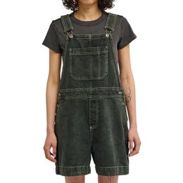 Sporthose Element "Dungaree Wk", Damen, Gr. L, schwarz gr&uuml;n tint, Obermaterial: 75% Walkfrottier, 25% Walkfrottier;, Hosen Sporthose