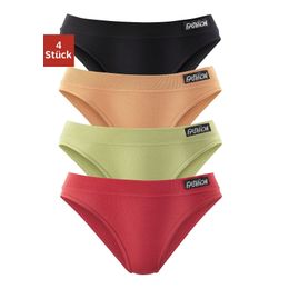 Jazz-Pants Slips Petite Fleur, Damen, Gr. 32, bunt (rot, gr&uuml;n, apricot, schwarz), Single Jersey, Obermaterial: 95% Baumwolle, 5% Elasthan, unifarben, bequem, Unterhosen, aus elastischer Baumwolle