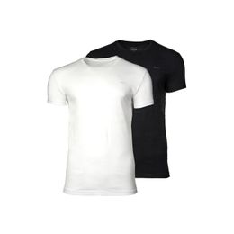T-Shirt Gant "T-Shirt C-NECK T-SHIRT 2-PACK 2er Pack", Jungen, Gr. L, schwarz (schwarz, wei&szlig;), Obermaterial: 100% Baumwolle CO., Shirts T-Shirt