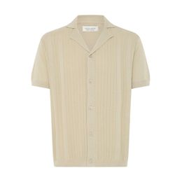 Kurzarmhemd Casual Friday "Kurzarmhemd CFFillan", Herren, Gr. L, N-Gr, grau (plaza taupe), Obermaterial: 100% Baumwolle CO., Hemden