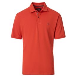 Poloshirt Casamoda "Casamoda Polo-Shirt uni", Herren, Gr. L, rotorange, 95% Baumwolle, 5% Elasthan, Shirts