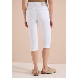 Slim-fit-Jeans Cecil, Damen, Gr. 26, L&auml;nge 19, wei&szlig;, Jeans, 78% Baumwolle, 21% Elastomultiester, 1% Elasthan, unifarben, kniebedeckend, Jeans Slim-fit-Jeans, High Waist