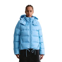 Marc O'Polo Outdoorjacke MARC O'POLO DENIM "aus recyceltem Polyester-Ripstop", Damen, Gr. L, azure sky, Obermaterial: 100% Polyester. F&uuml;llung: 70% Daune, 30% Feder, unifarben, regular fit, normaler Saum, Jacken Outdoorjacke