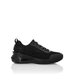Laufschuh Plein Sport "Runner Sneaker", Damen, Gr. 38, Normalschaft, schwarz (0202, schwarz, schwarz), Schuhe Laufschuh
