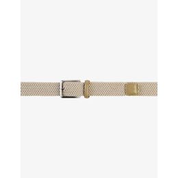 Lederg&uuml;rtel Brax "Style HERRENG&Uuml;RTEL", Herren, Gr. 105, beige, 72% Polypropylen, 18% Elasthan, 10% Leder, G&uuml;rtel Lederg&uuml;rtel