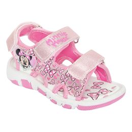 Sandale Disney "MINNIE", M&auml;dchen, Gr. 27, pink, Textil, Schuhe Sandale