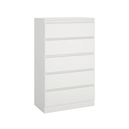 Kommode Mara 5 Wei&szlig;