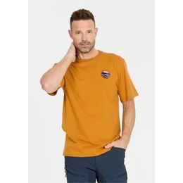 T-Shirt WHISTLER "Saloma", Herren, Gr. XL, karamell, 100% Baumwolle, bedruckt, normal, Rundhals, Shirts T-Shirt, Komfort