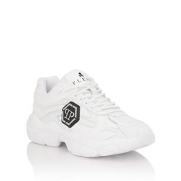 Laufschuh Philipp Plein "L&auml;ufer", Damen, Gr. 39, Normalschaft, 01, wei&szlig;, Schuhe Laufschuh
